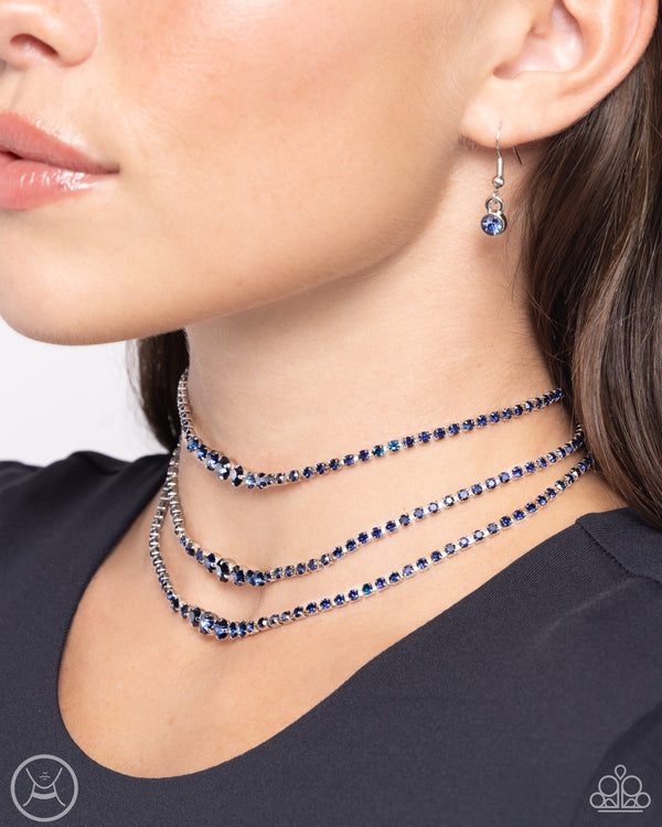 Paparazzi Dynamite Debut Blue Necklace | CarasShop