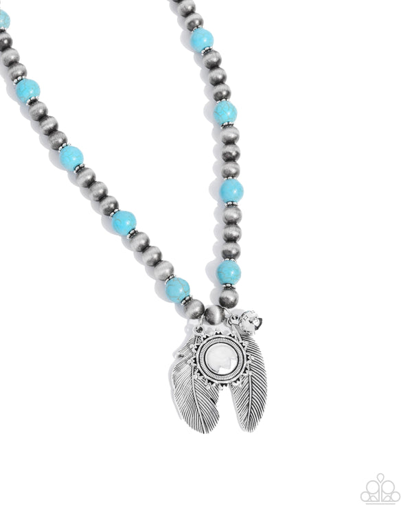 Paparazzi Steady Stones Turquoise Blue Necklace | CarasShop