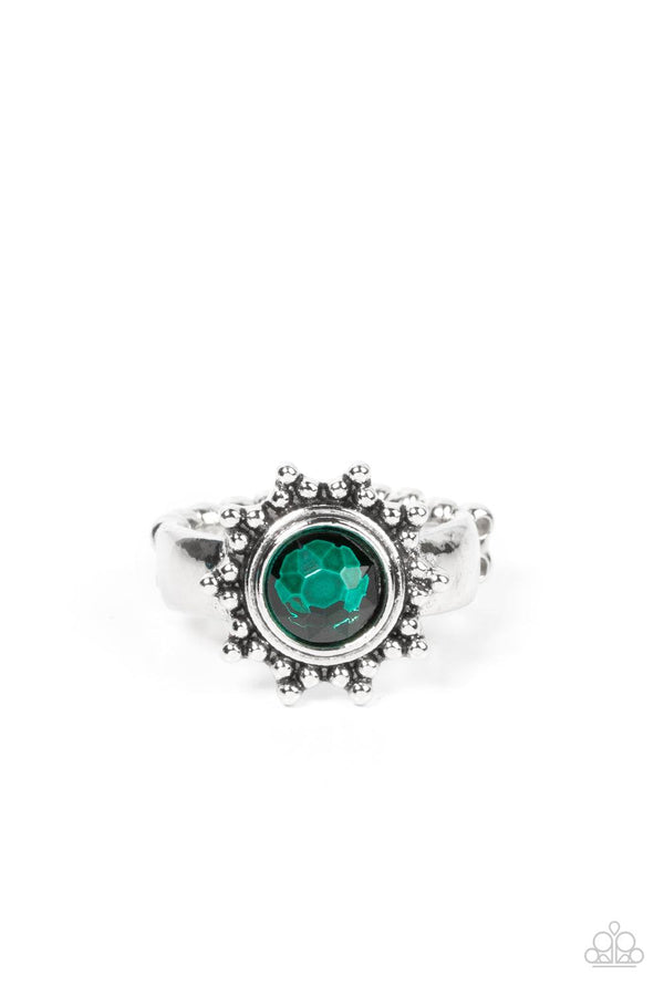Paparazzi Expect Sunshine and REIGN Green Ring | CarasShop