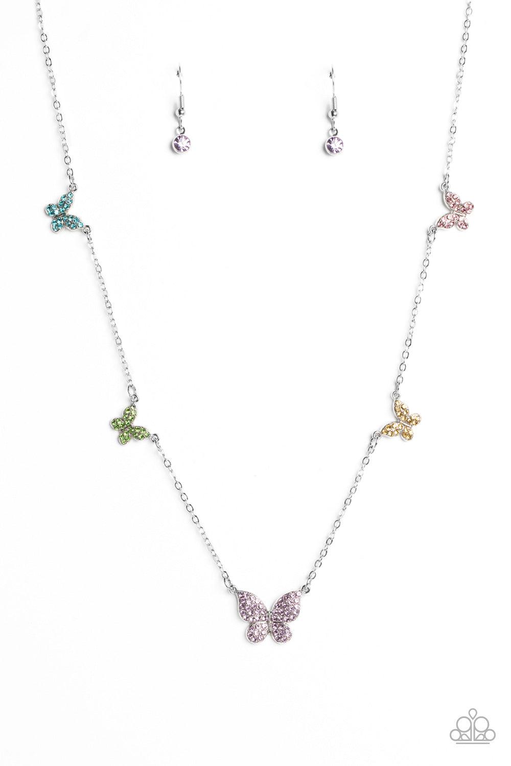 Paparazzi FAIRY Special Multi Butterfly Necklace | CarasShop