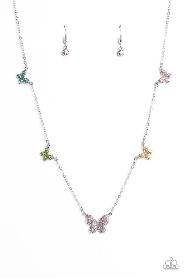Paparazzi FAIRY Special Multi Butterfly Necklace | CarasShop