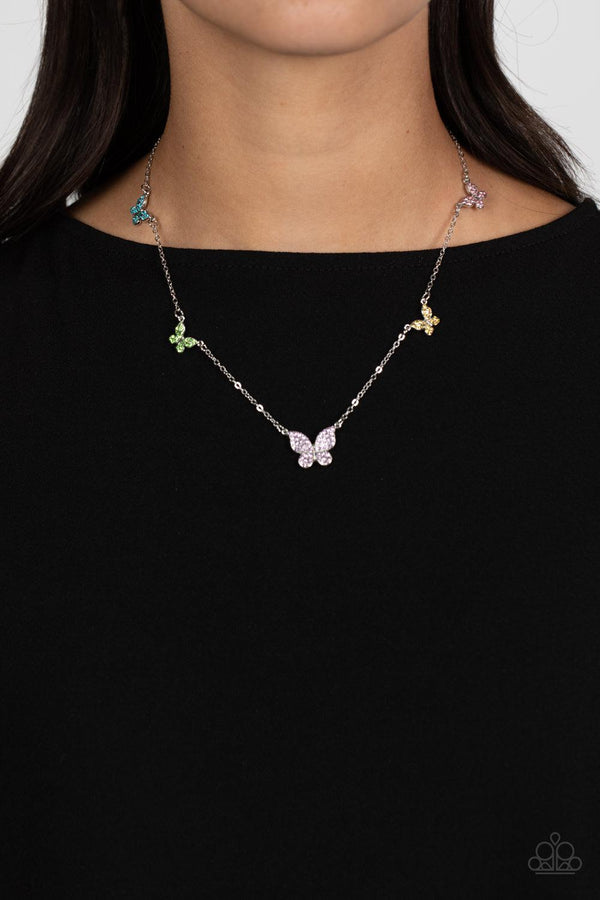 Paparazzi FAIRY Special Multi Butterfly Necklace | CarasShop