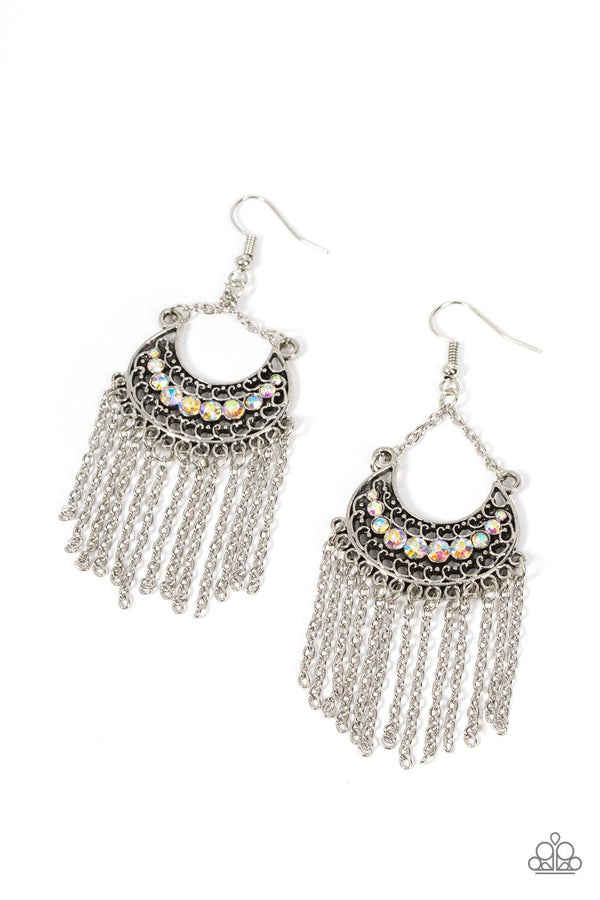 Paparazzi Greco Goddess Multi Iridescent Earrings |CarasShop