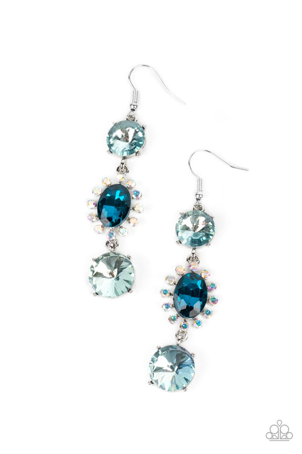 Paparazzi Magical Melodrama Blue Earrings | CarasShop